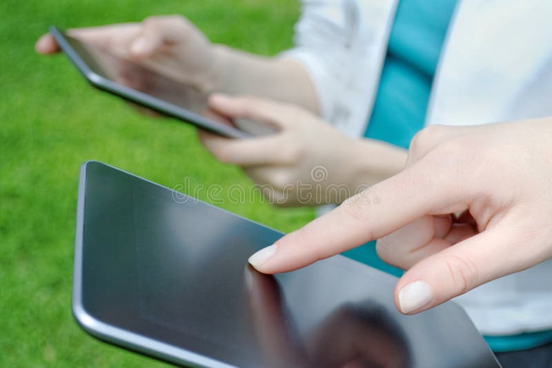 Using digital tablets stock photo. Image of tablet, touchscreen - 40669594
