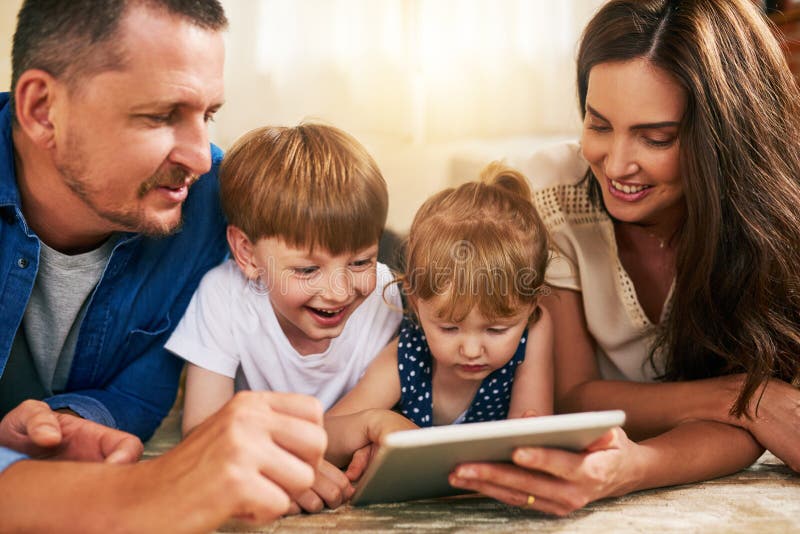 Using Digital Technology To Nurture Their Developing Minds. an Adorable ...