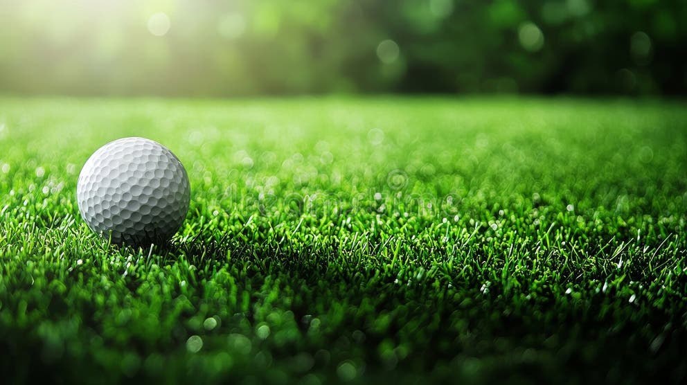 Using a Driver, a Golf Ball is Teed Off in Motion Stock Image - Image ...