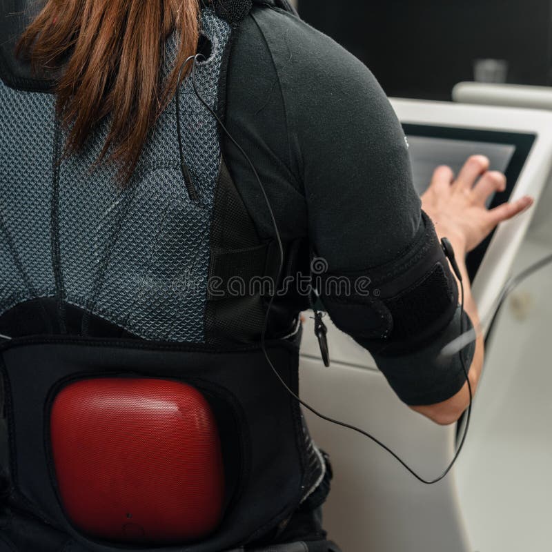 Using EMS machine stock image. Image of exercise, medicine - 120249697