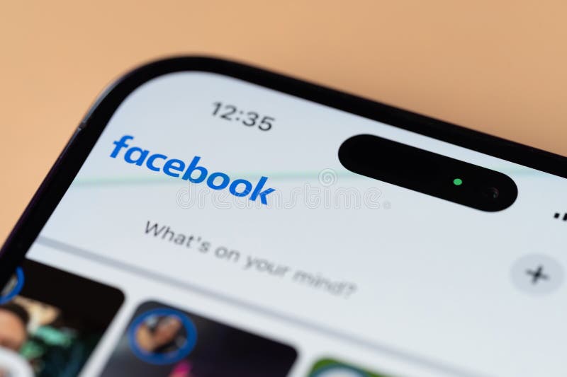 Using Facebook App on Iphone 14 Pro Editorial Stock Image - Image of ...