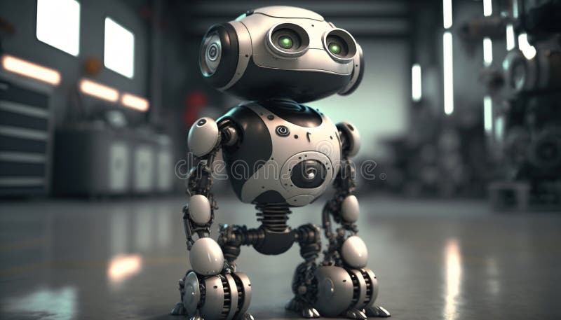 Using Funny Robots for Industry Communication. Generative AI Stock ...