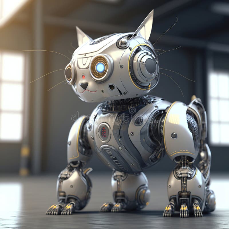 Using Funny Robots for Industry Communication. Generative AI Stock ...