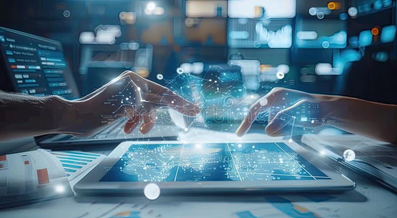 Using a Gadget with a Map on the Screen, Navigating with Finger ...