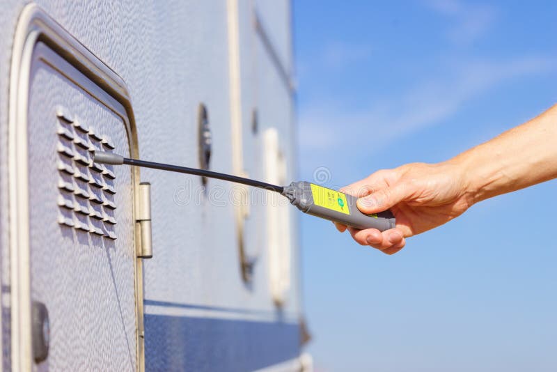 Using Gas Detector in Camper Vehicle Stock Photo - Image of caravan ... Using Gas Detector in Camper Vehicle Stock Photo - Image of caravan ...