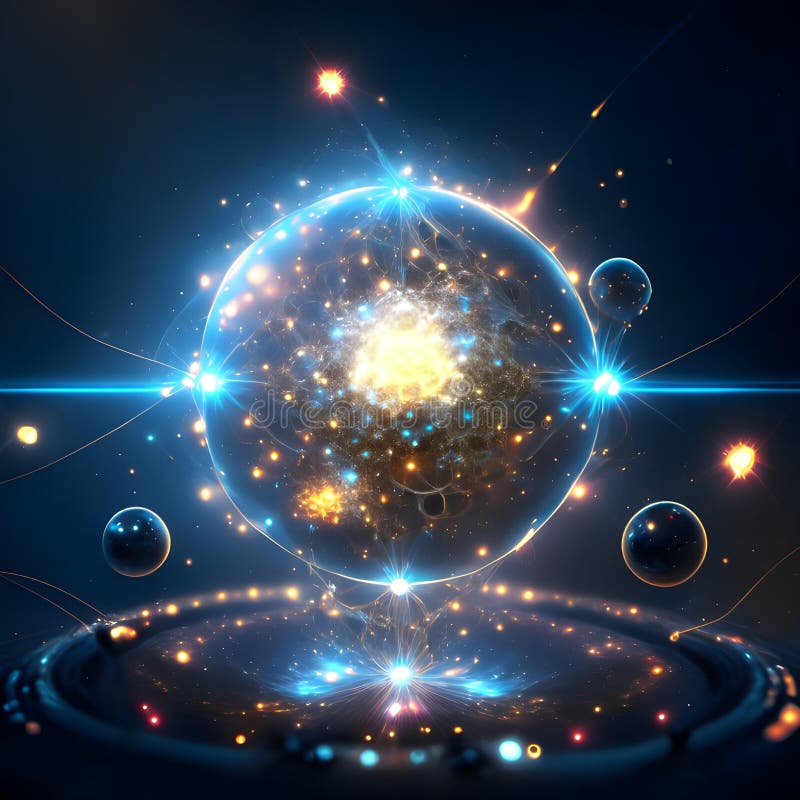 Quantum Concepts Involve Particles Stock Image - Image of pattern ...