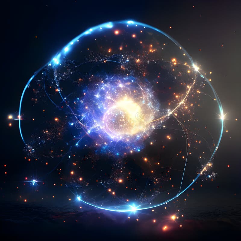 Quantum Concepts Involve Particles Stock Photo - Image of element ...