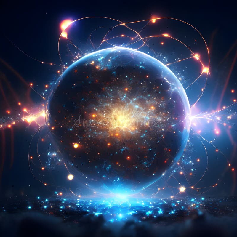 Quantum Concepts Involve Particles Stock Photo - Image of pattern ...