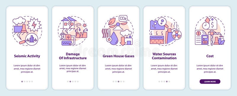 Using Geothermal Energy Disadvantages Onboarding Mobile App Screen ... Using Geothermal Energy Disadvantages Onboarding Mobile App Screen ...
