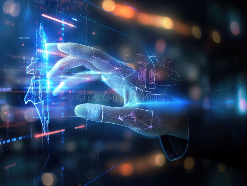 Using Glasses To Touch Objects Stock Illustration - Illustration of ...