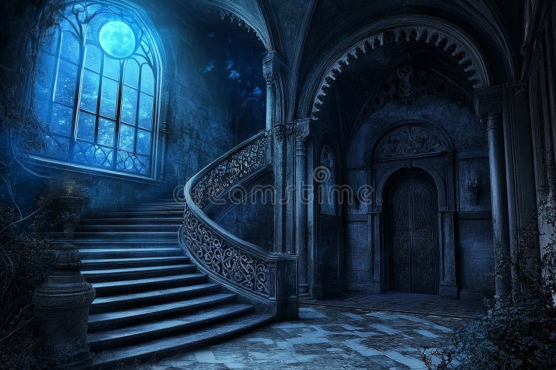 Using a Halloween Theme, this Nighttime Wallpaper Shows the Inside of a ...