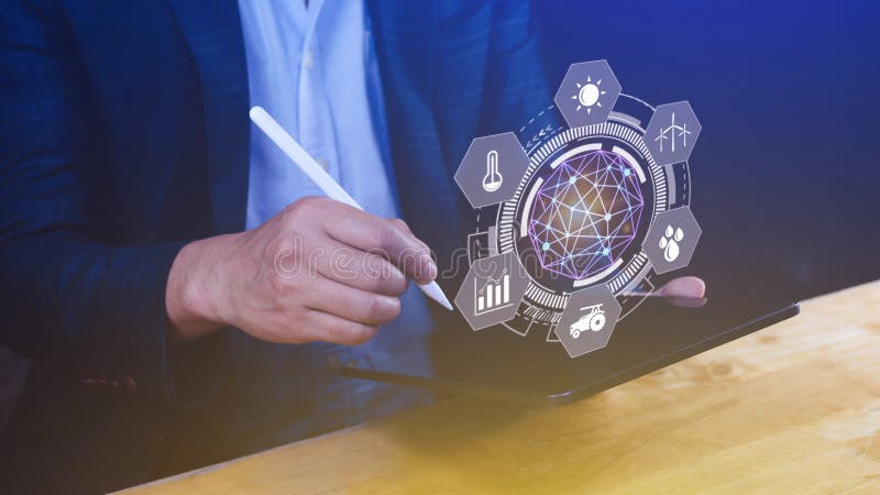 Using Hand Pressing with Infographics Smart Farming and Precision ...