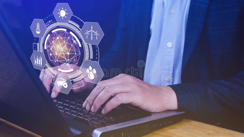 Using Hand Pressing with Infographics Smart Farming and Precision ...