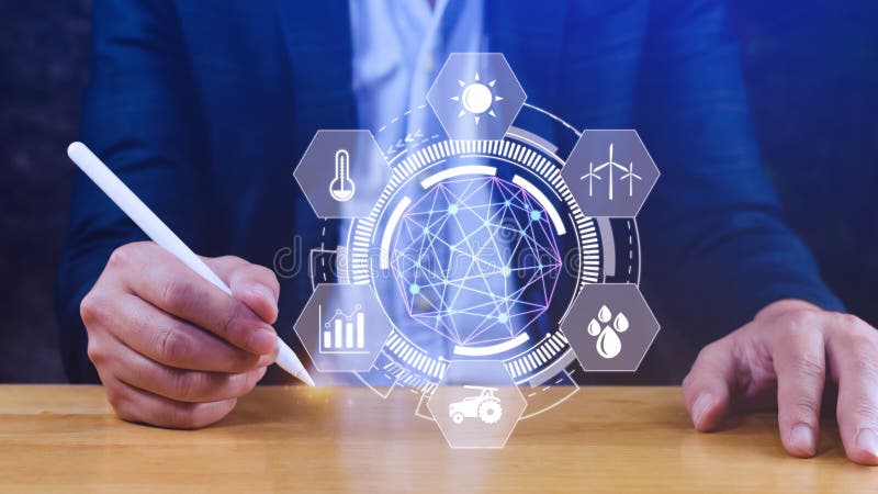 Using Hand Pressing with Infographics Smart Farming and Precision ...