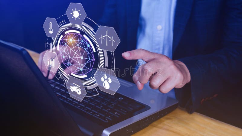 Using Hand Pressing with Infographics Smart Farming and Precision ...