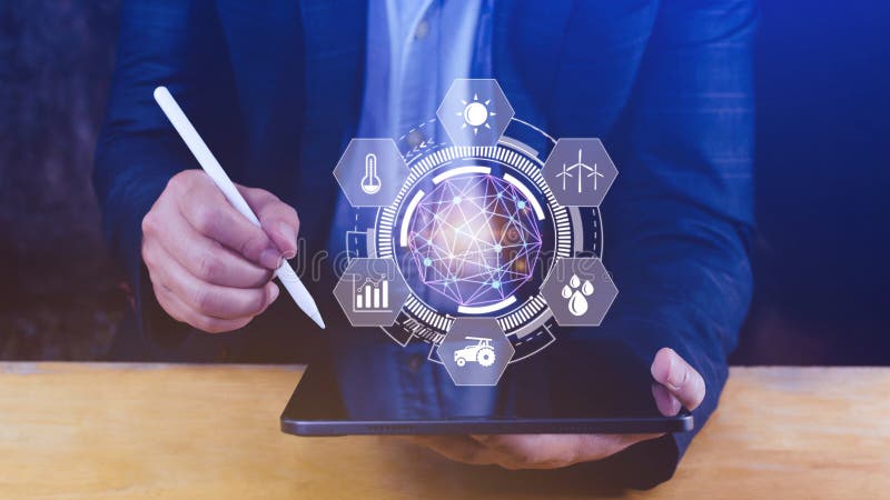 Using Hand Pressing with Infographics Smart Farming and Precision ...