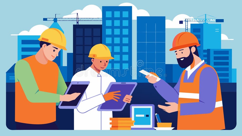 Engineers Collaborate Stock Illustrations – 73 Engineers Collaborate ...