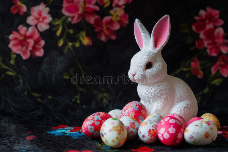 Using Imaging Technology, a Bunny with Colorful Easter Eggs and Fur is ...
