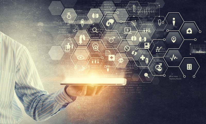 Using Innovative Technologies Stock Image - Image of button, interface ...