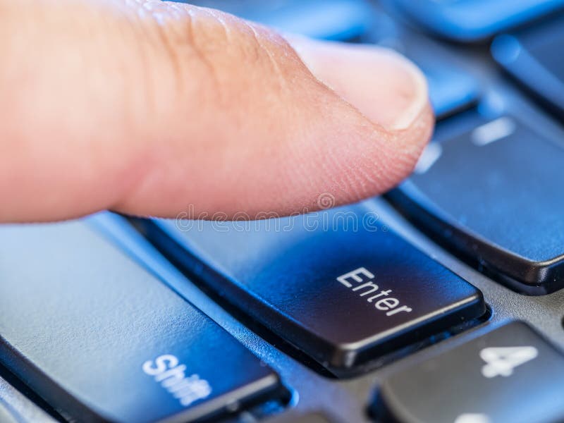 Using Keyboard. Closeup View of Keyboard Stock Photo - Image of ...