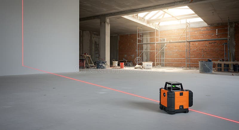 Using Laser Level for Accurate Alignment in Construction Renovation ...