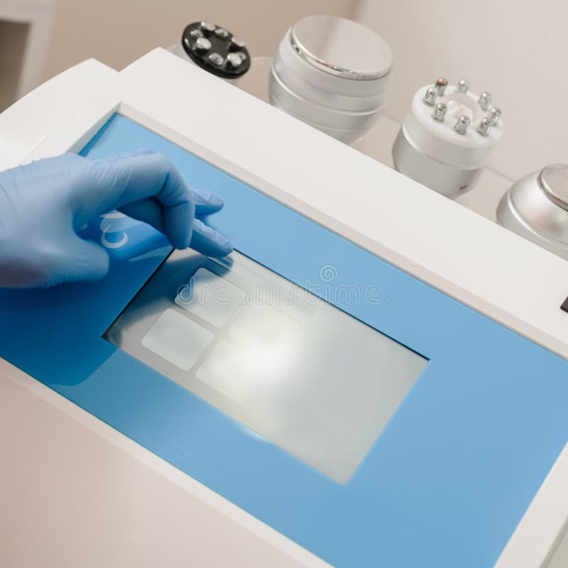 Using laser machine stock photo. Image of modern, depilation - 132476340