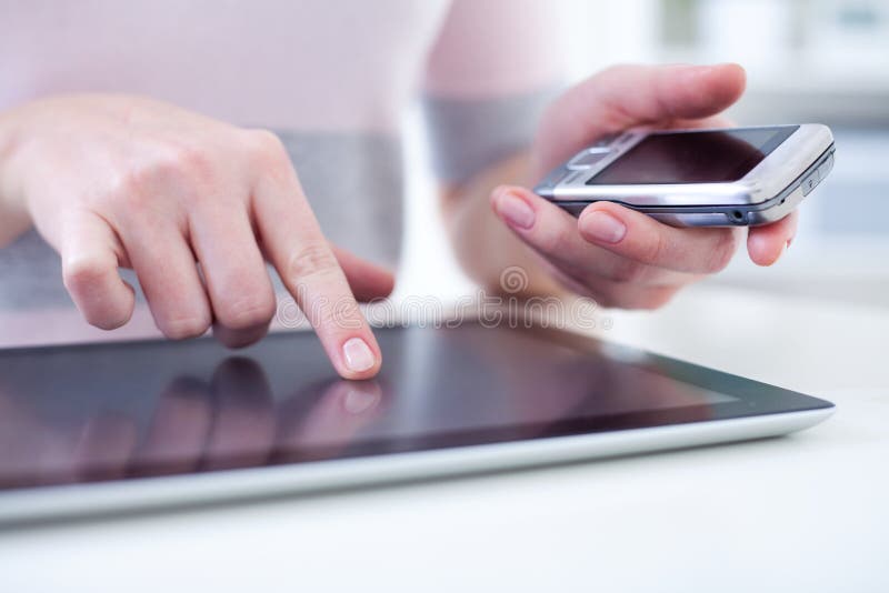 Using Liquid-Crystal Display Stock Image - Image of financial, business ...