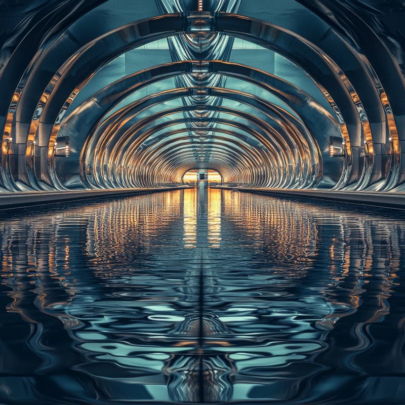 Using Metallic Structures with Glowing Elements, the Tunnel Suggests ...