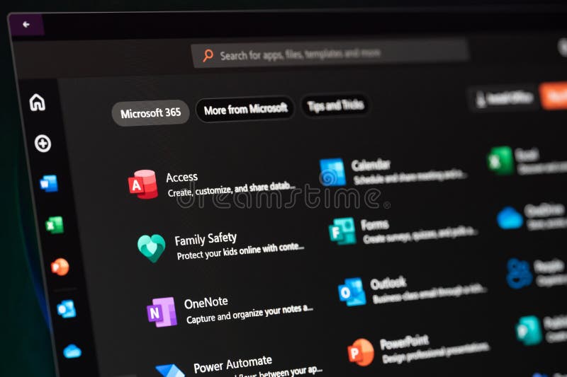 Using Microsoft 365 Office App Editorial Photography - Image of office ...