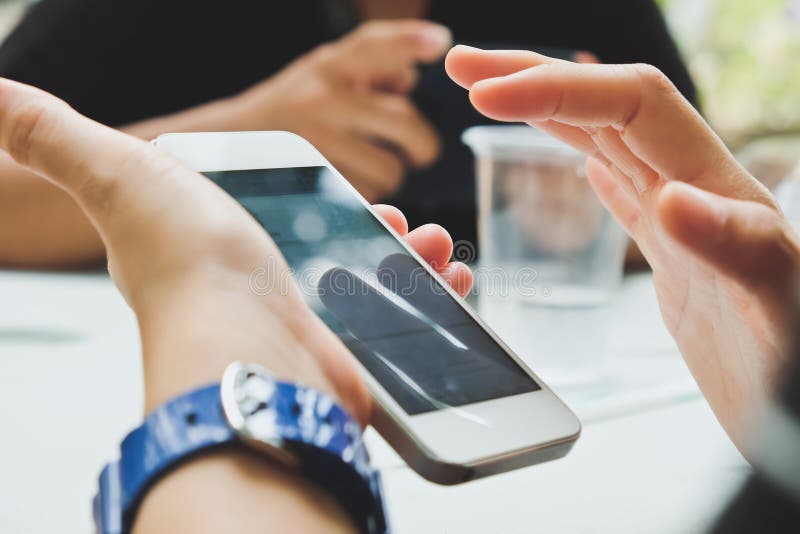 Using mobile devices stock image. Image of connection - 87783907