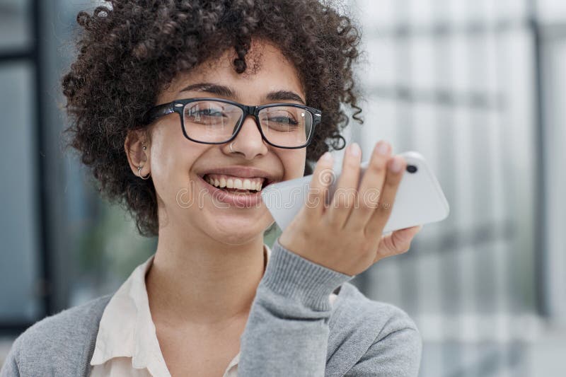 Using Mobile Phone at Work, Taking Break. Stock Image - Image of female ...