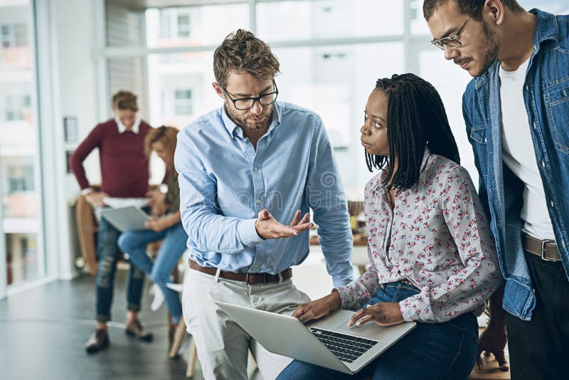 Using Modern Tech To Support an Expanding Startup. a Group of ...