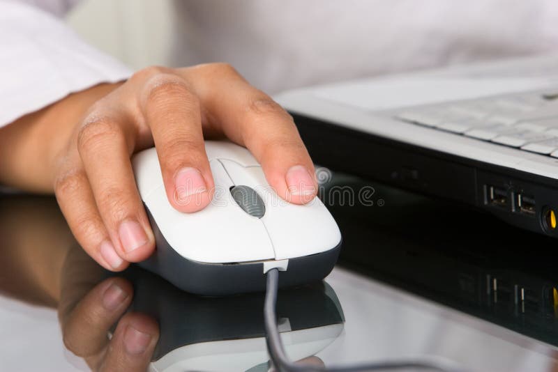 Using mouse stock image. Image of hardware, mouse, peripheral - 5609559