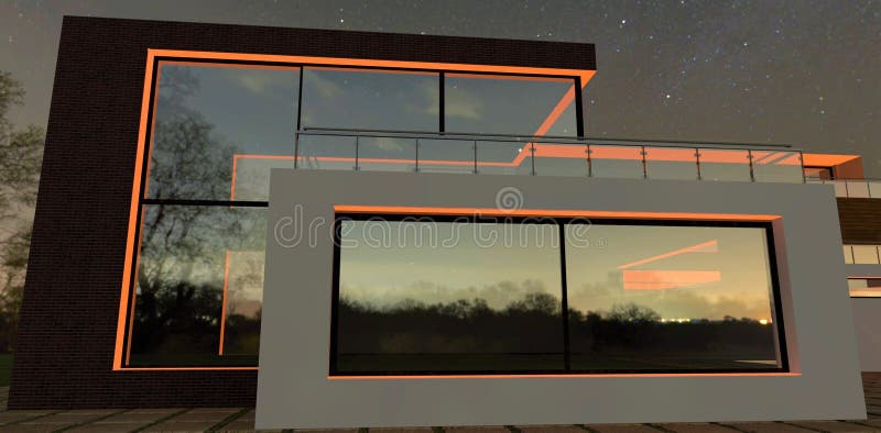 Using an Orange LED Strip As a Backlight for a Modern Home. Experiments ...