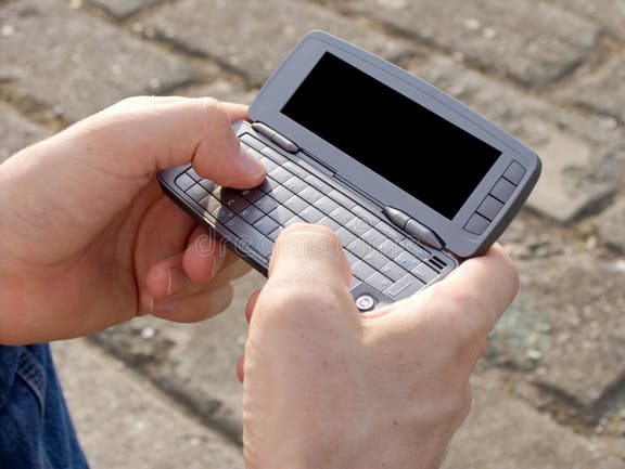 Using PDA stock photo. Image of diary, personal, notebook - 1768972