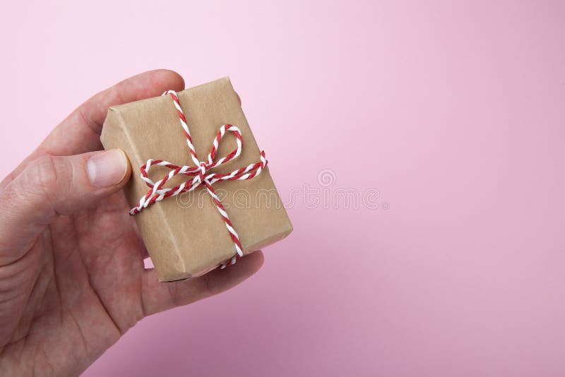 Using Recycled Paper To Wrap Gifts, Empty Space for Text Stock Image ...