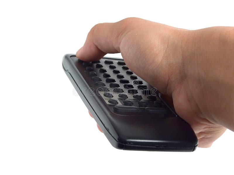 Using the remote control stock photo. Image of broadcasting - 9814808