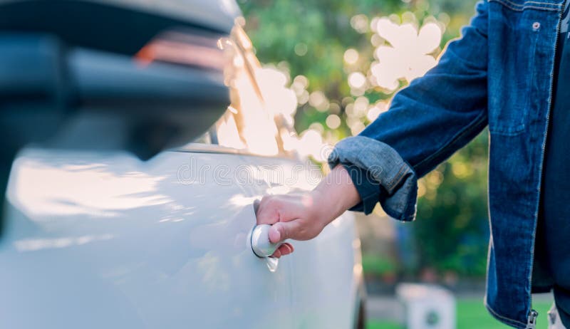 Using Remote Control for Open and Lock the Car Stock Photo - Image of ...