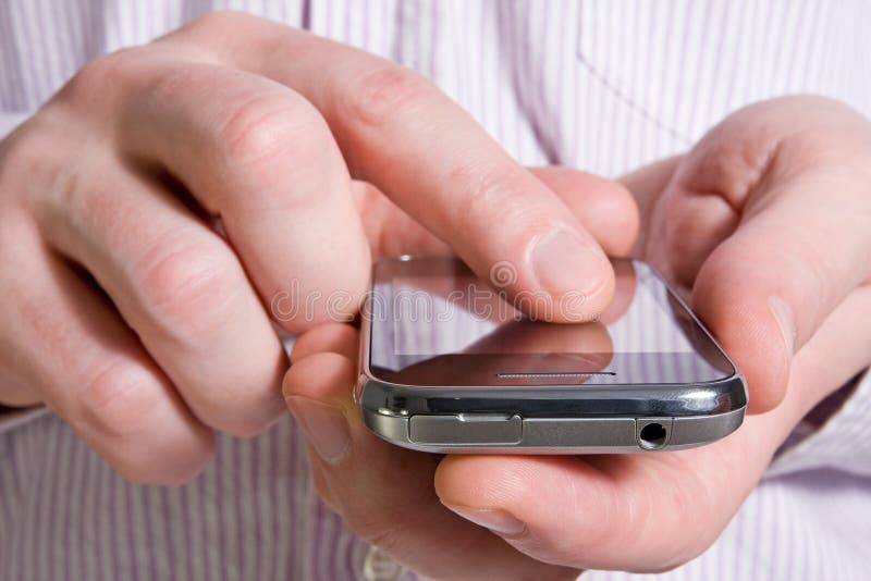 Using a smart phone stock image. Image of business, internet - 22634905