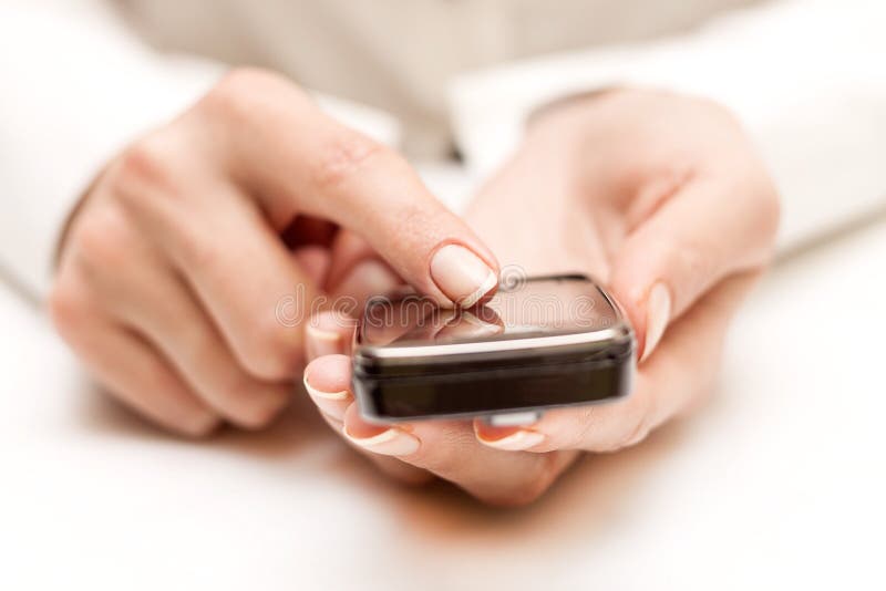 Using Smart Phone stock photo. Image of business, mobility - 26638122