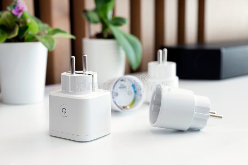 Using Smart Sockets in a Smart Home Stock Image - Image of reduce ...