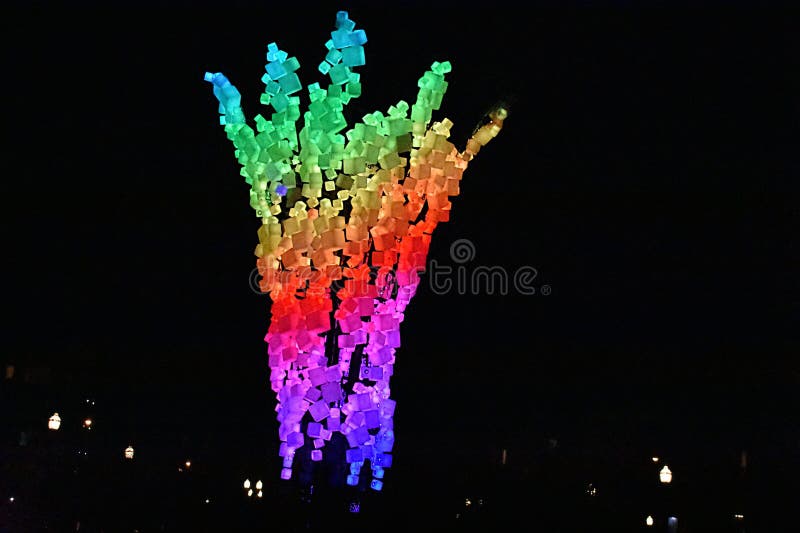 Octavia Street Squared by Night Hayes Valley San Francisco 2 Editorial ...