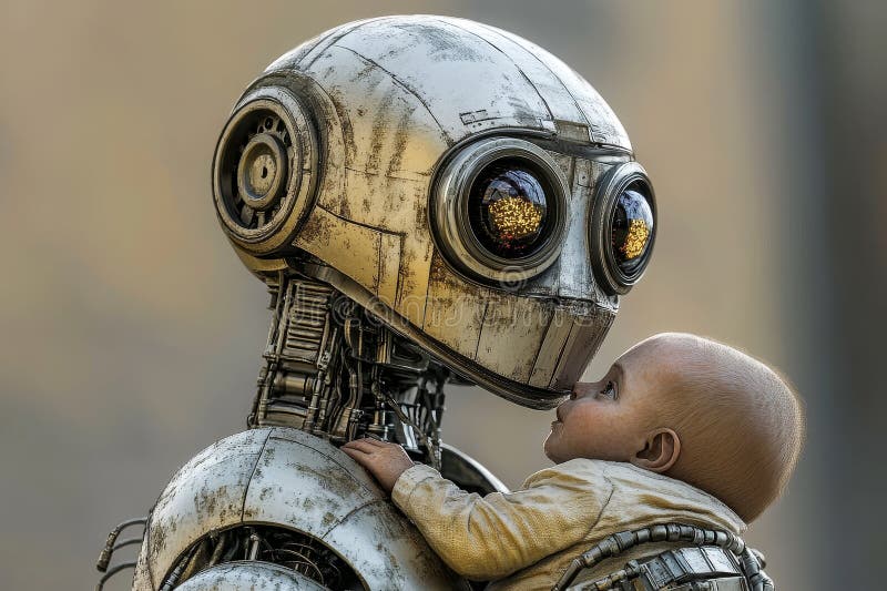 Using Stock, a Mother Robot Has Been Designed Carrying a Baby Robot in ...