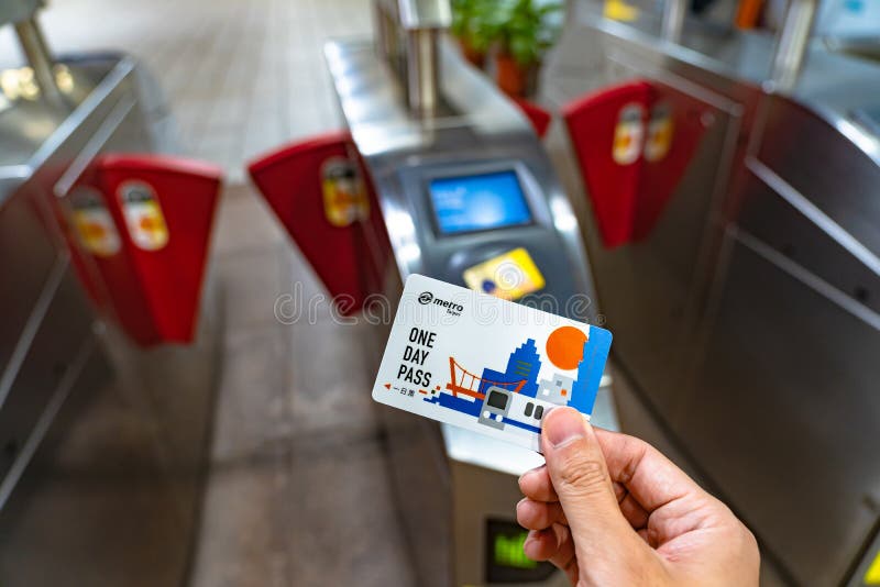Using Subway System by Taipei Metro One-Day Pass. Editorial Photography ...
