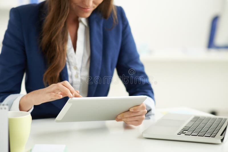 Using tablet computer stock image. Image of touchscreen - 58876345