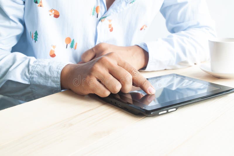 Using Tablet, Technology and Lifestyle Concept Stock Image - Image of ...