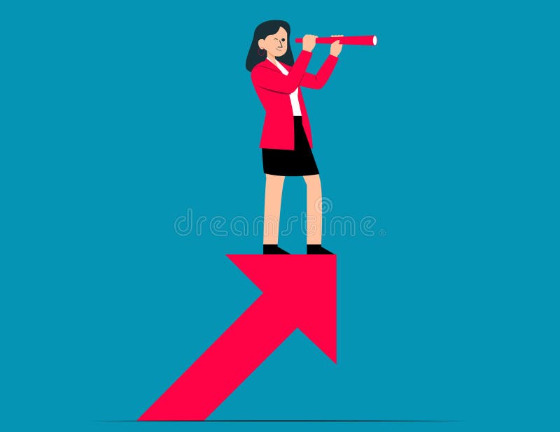 Using Telescope To Look into the Distance. Business Vision Concept ... Using Telescope To Look into the Distance. Business Vision Concept ...
