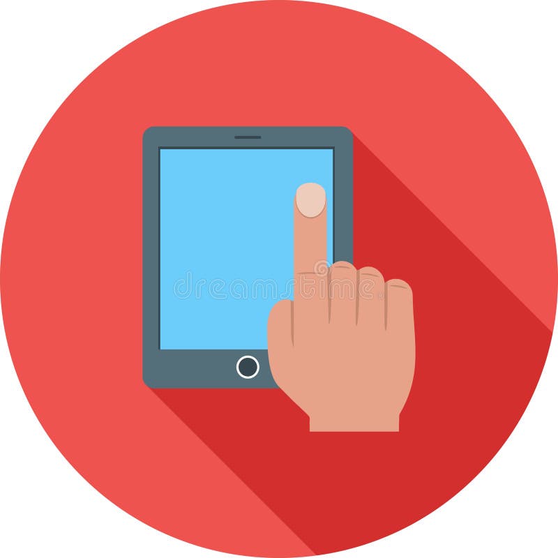 Using Touch Device stock vector. Illustration of technology - 80769783