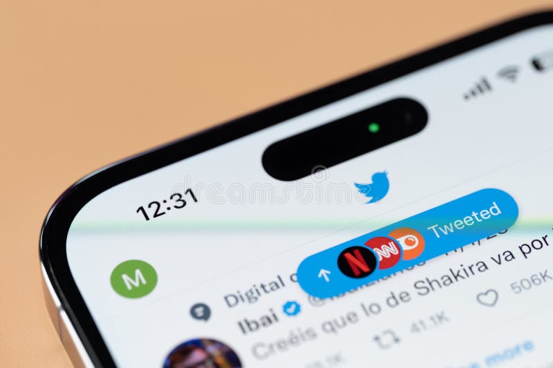 Using Twitter App on Iphone 14 Pro Editorial Stock Photo - Image of ...