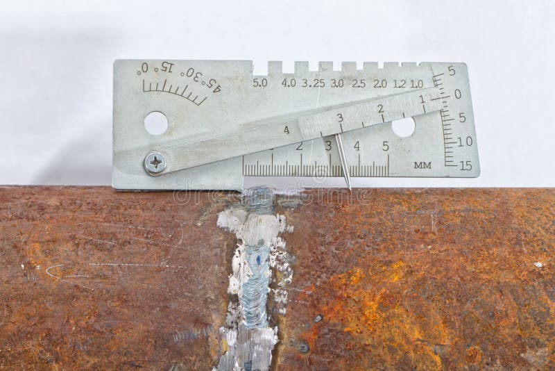 Using Visual Measurement Tools of Control Stock Image - Image of ...